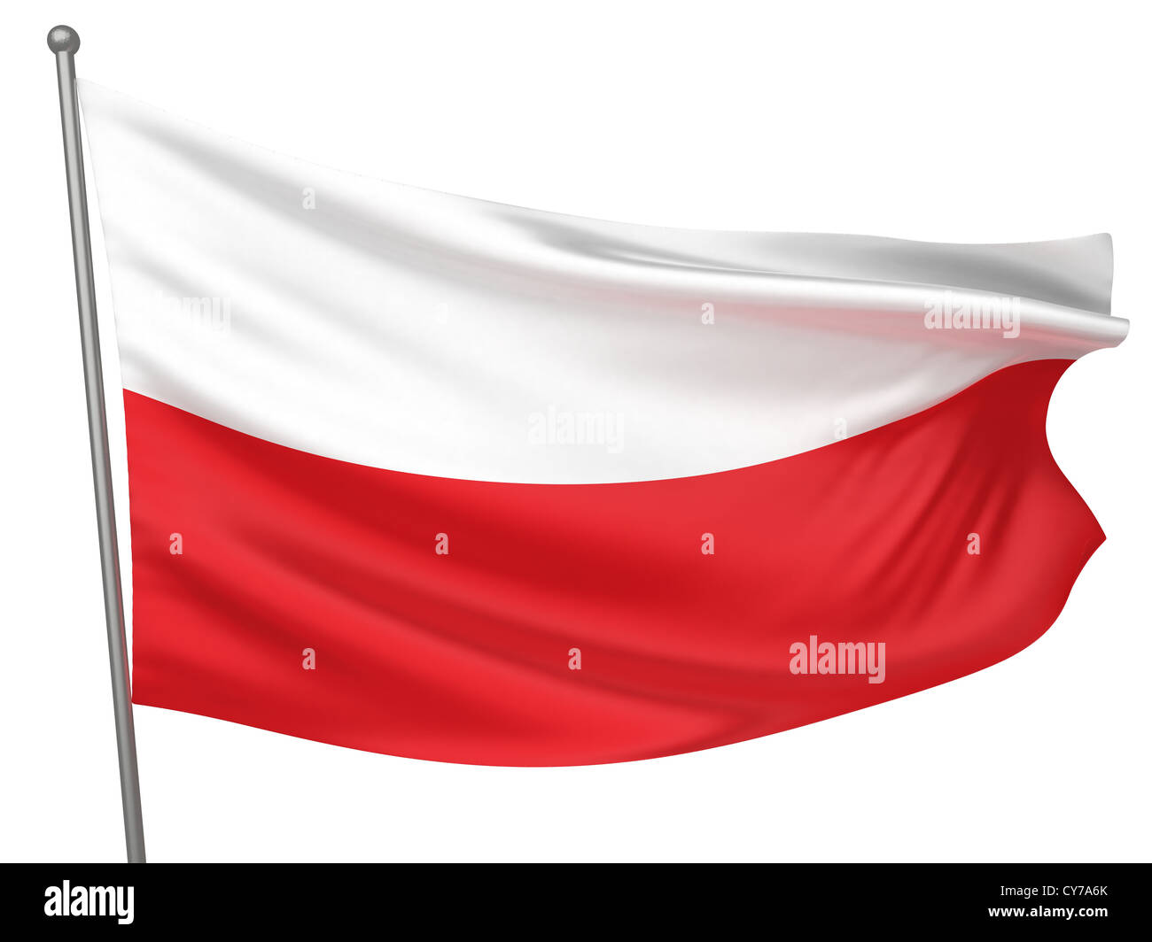 Poland National Flag - All Countries Collection - Isolated Image Stock ...