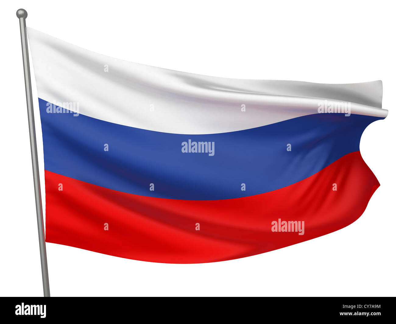 Russia National Flag - All Countries Collection - Isolated Image Stock ...