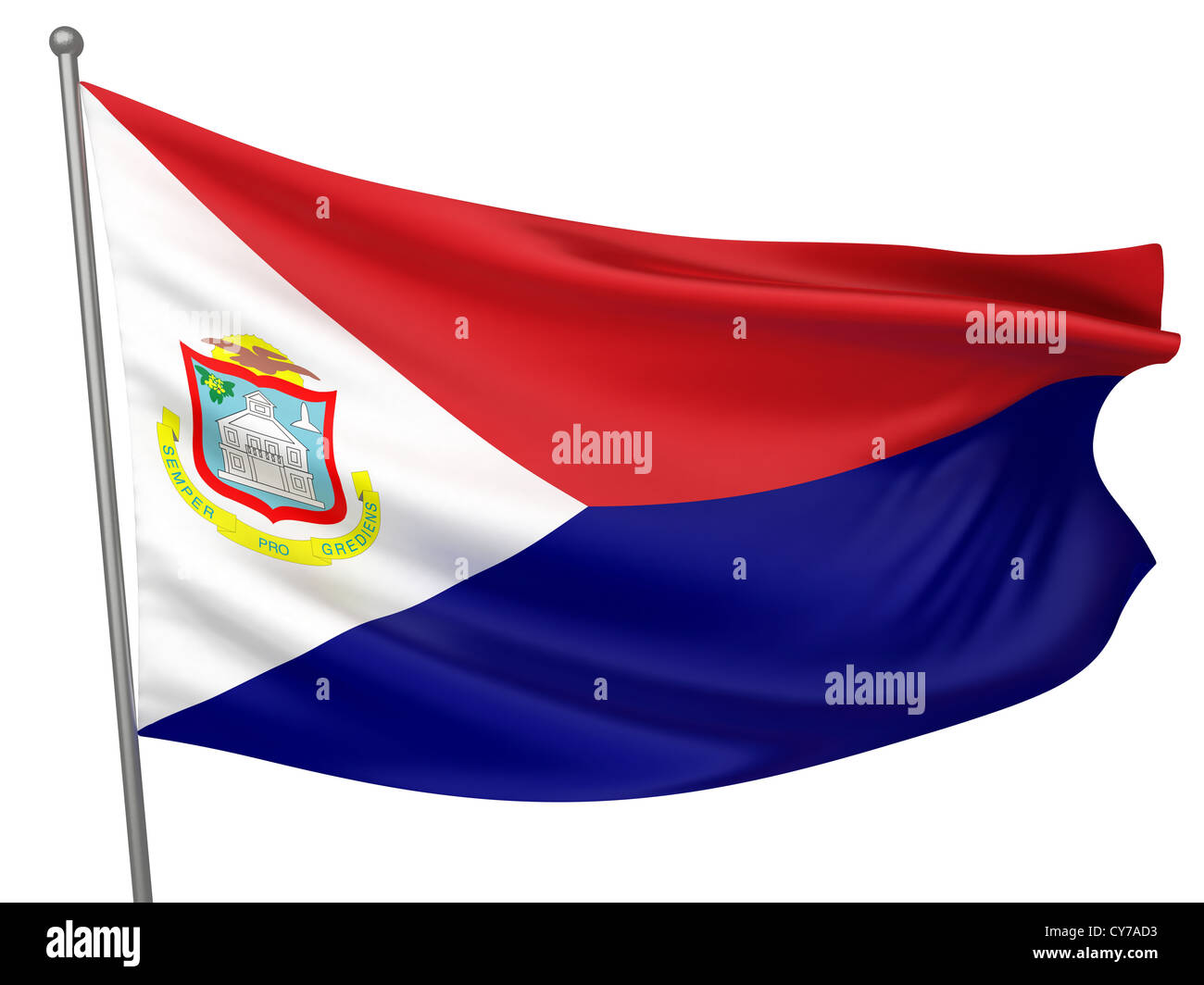 Saint Martin National Flag - All Countries Collection - Isolated Image ...