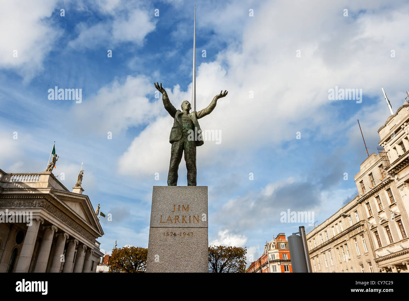 Statue of Jim Larkin. Dublin, Ireland Stock Photo - Alamy