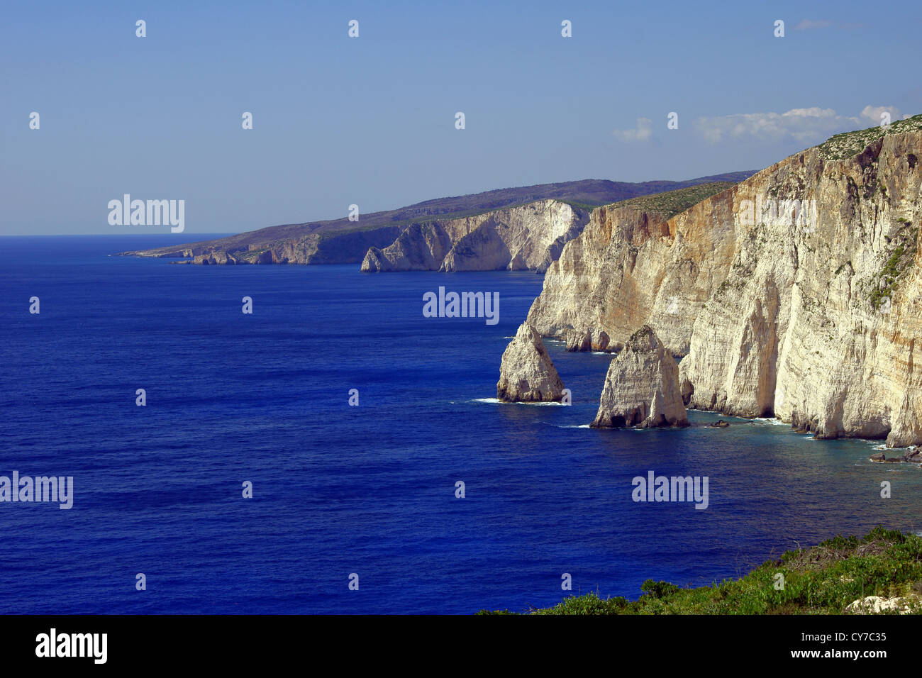 cliff, Zakynthos island in Greece Stock Photo - Alamy