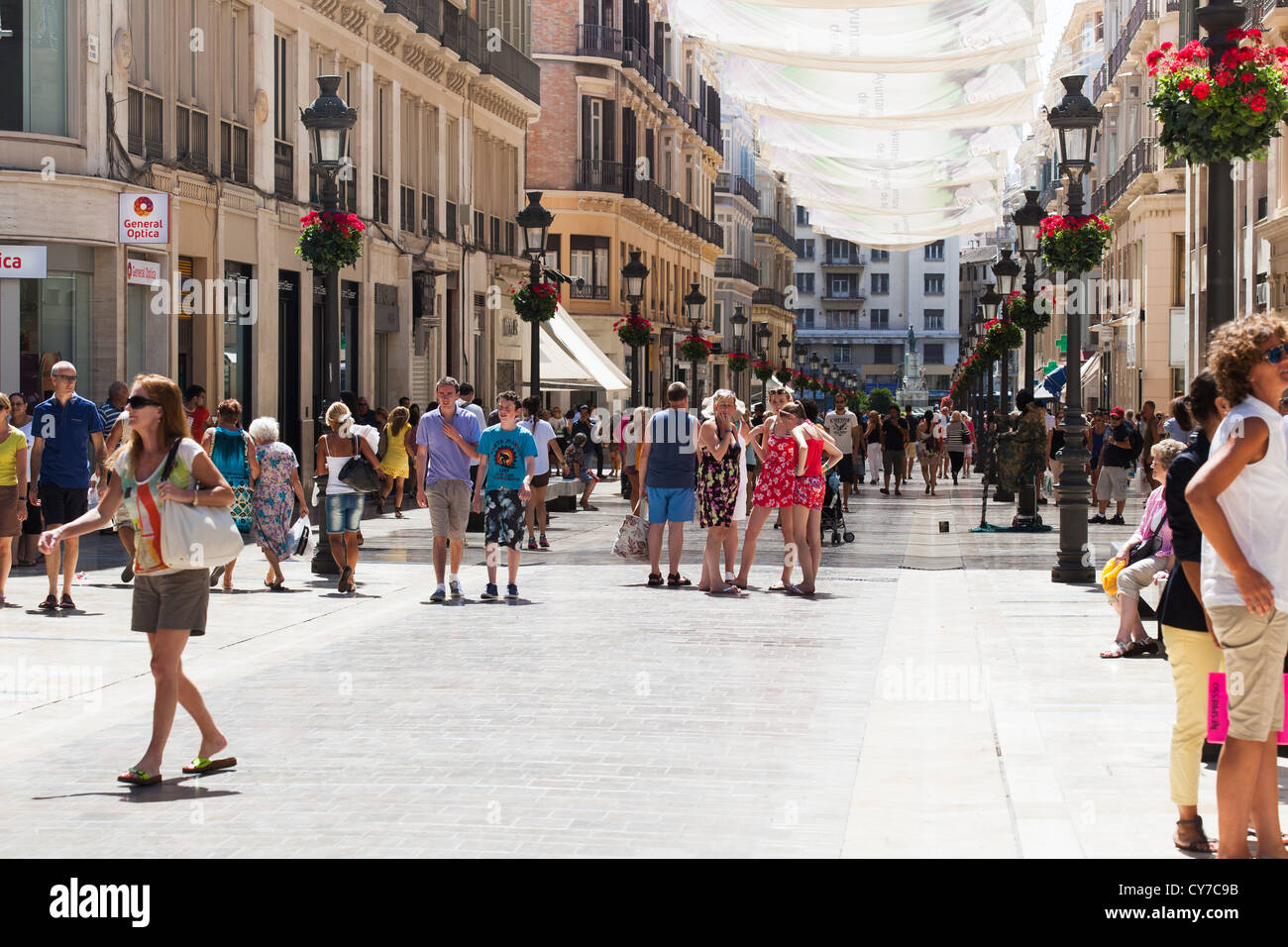 One of Malaga's main shopping precincts. customer experience "Calle ...