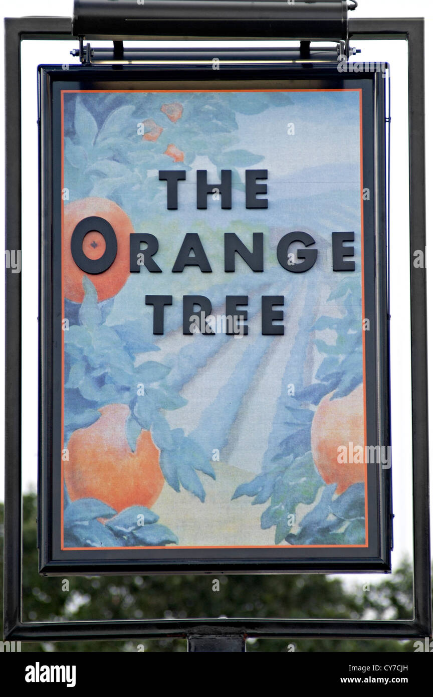 the orange tree pub Stock Photo - Alamy