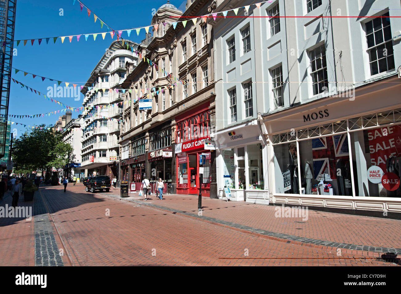 Birmingham new street shops Stock Photo - Alamy