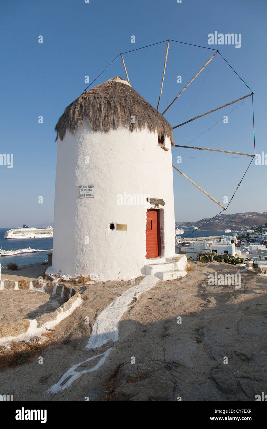 Mykonos windmill hi-res stock photography and images - Alamy