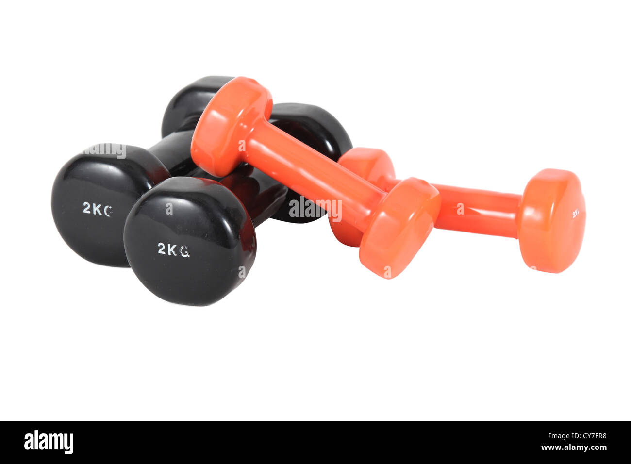 Two sets of gym weights Stock Photo - Alamy