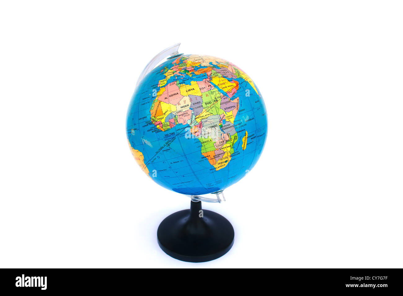 Globe isolated on white background Stock Photo - Alamy