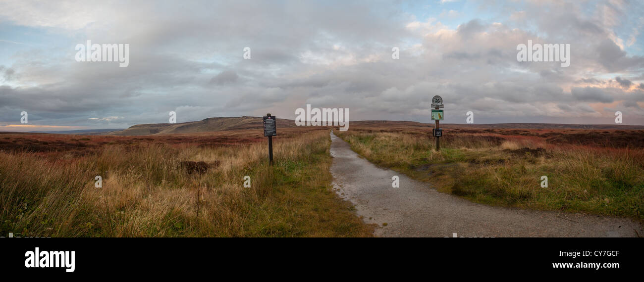 Peak District moorland at the Snake Pass summit Stock Photo - Alamy