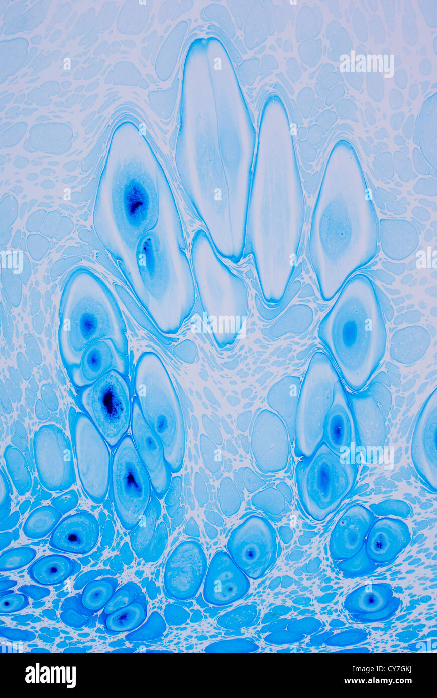 blue waterfall made from paint as background Stock Photo - Alamy