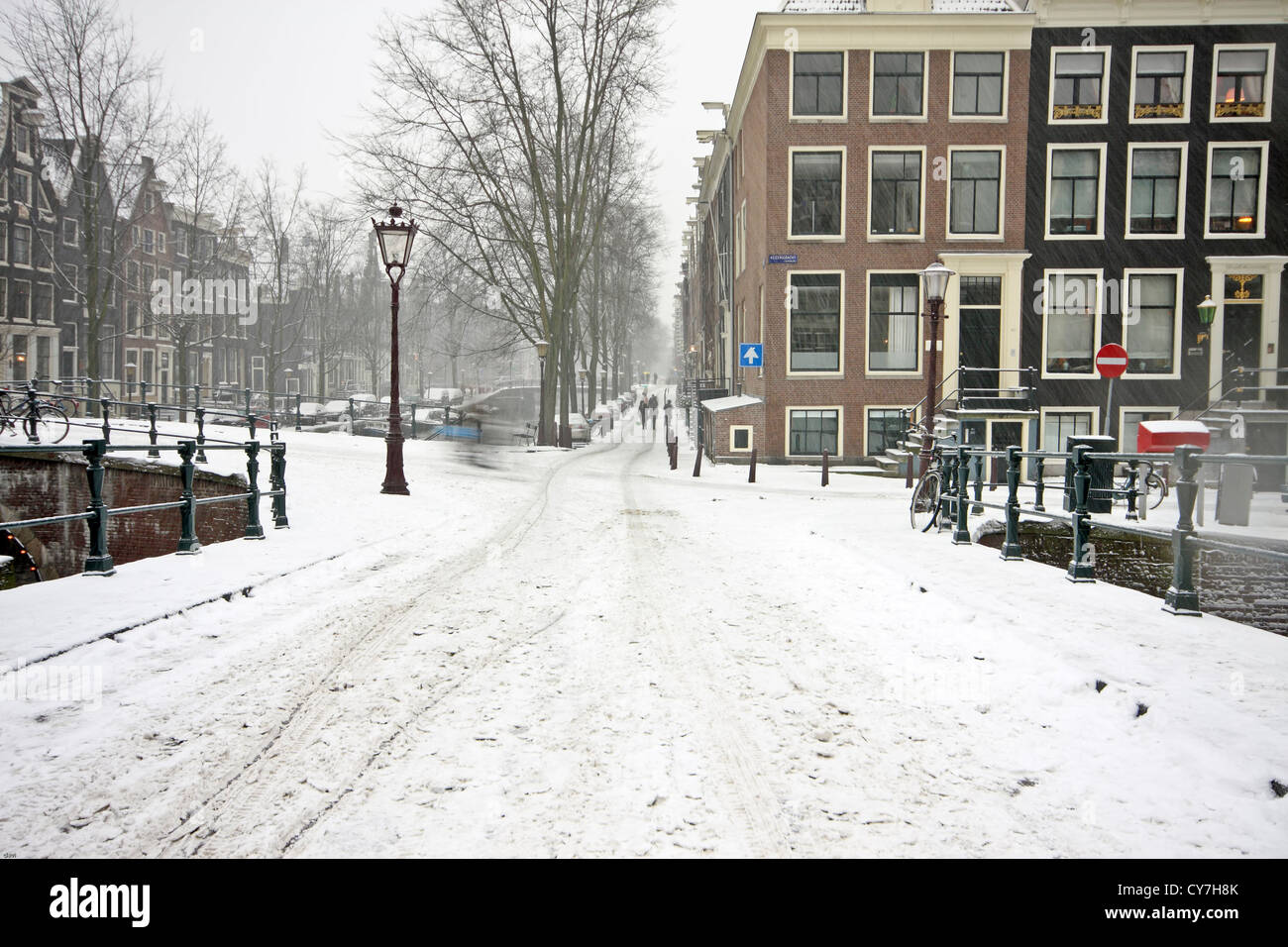 Snowy Amsterdam in the Netherlands Stock Photo - Alamy