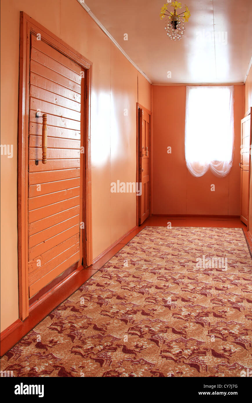 Rustic corridor wooden door hi-res stock photography and images - Alamy