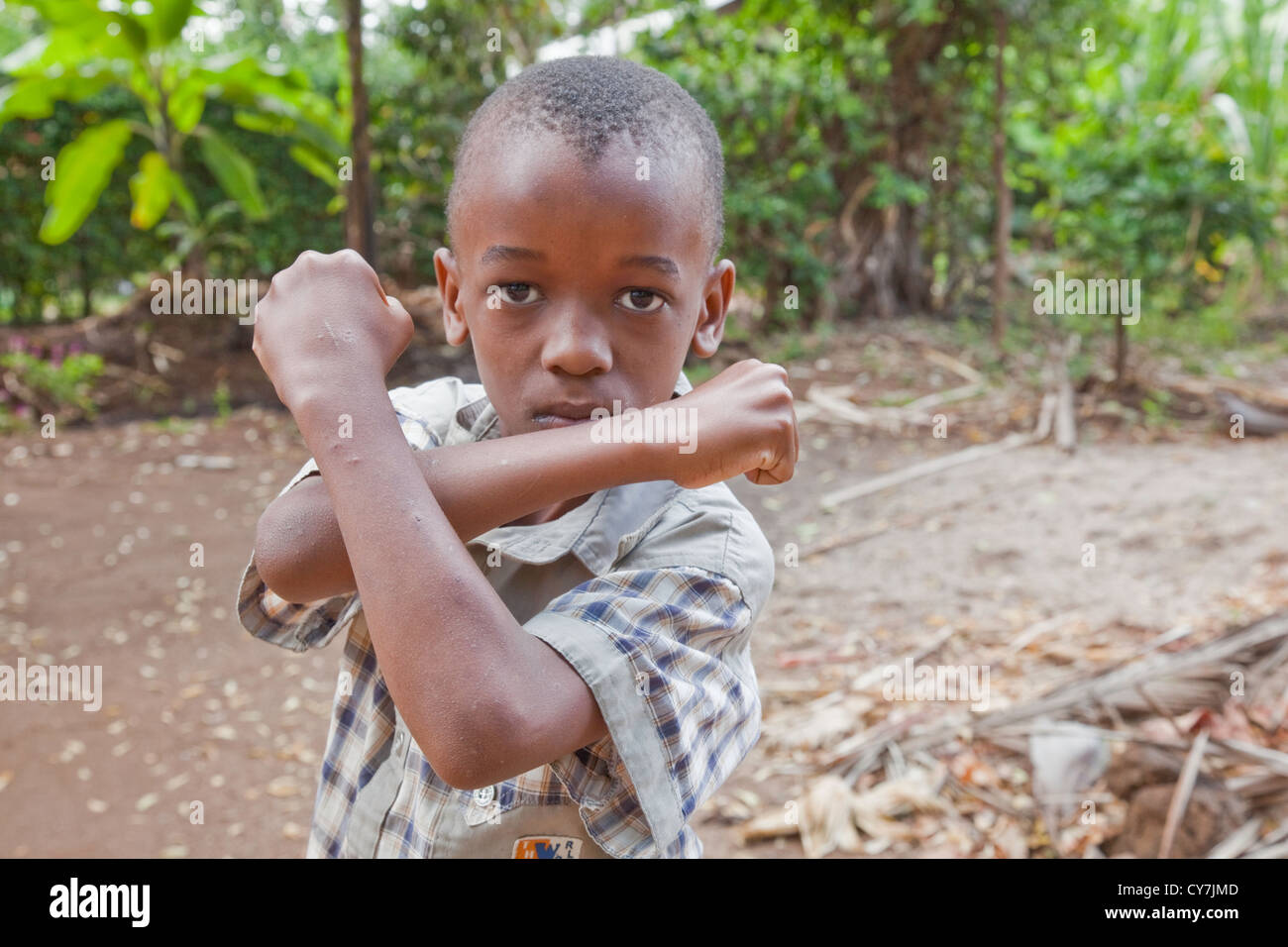 Orphan and other black African Children at play or posing for camera ...