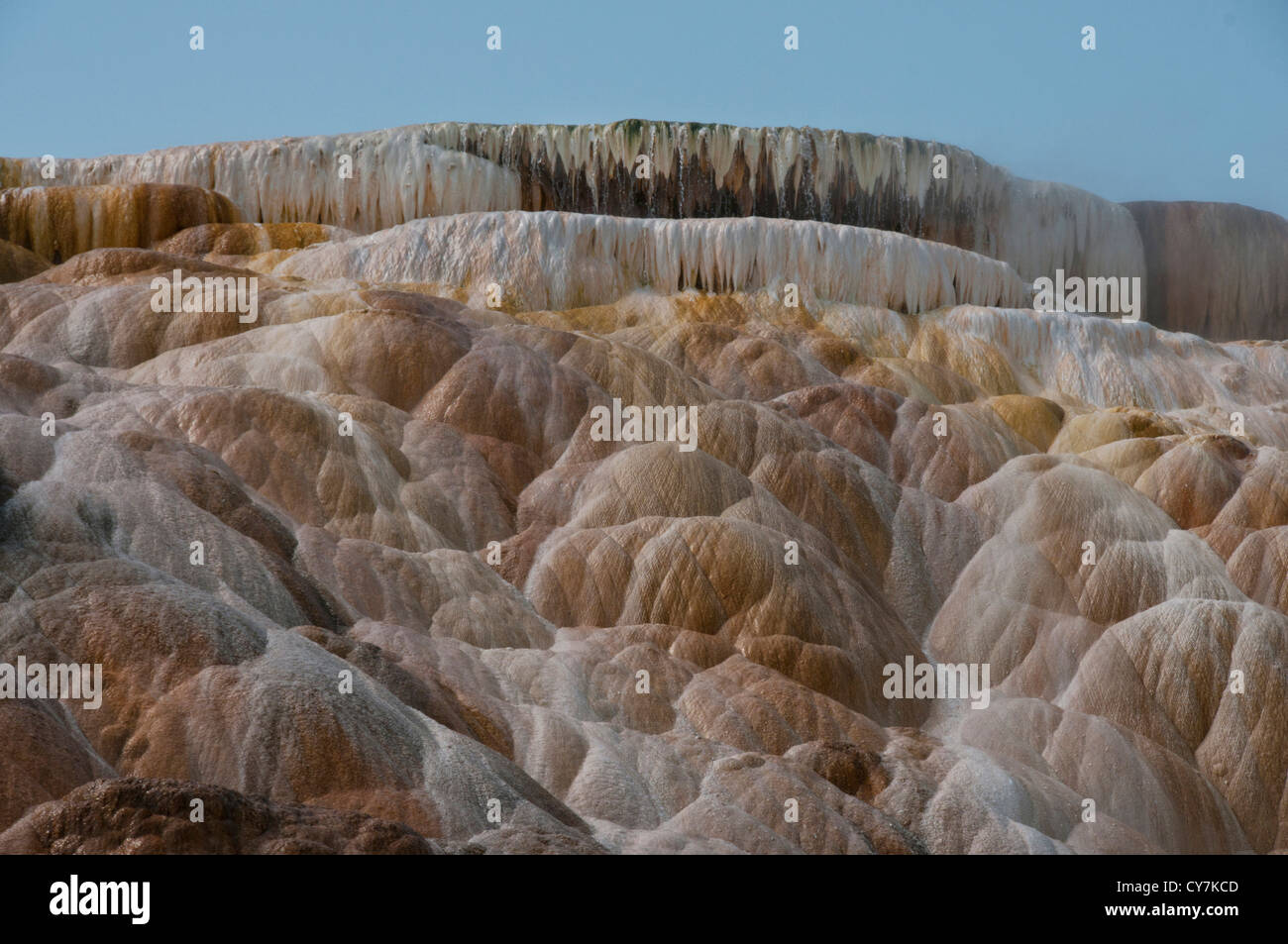 Travertine terraces at yellowstone hi-res stock photography and images ...