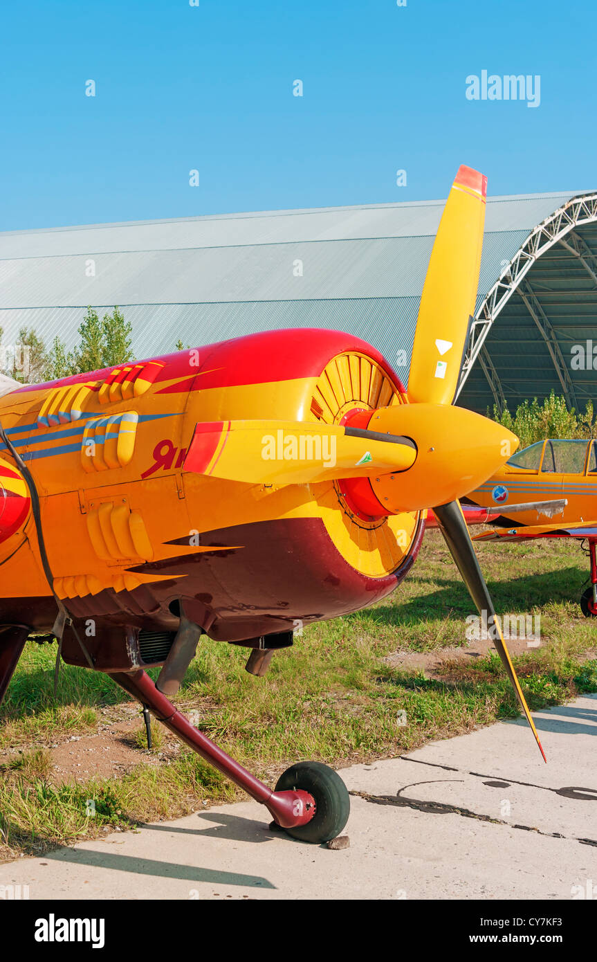 Yak-54 - engine view Stock Photo - Alamy