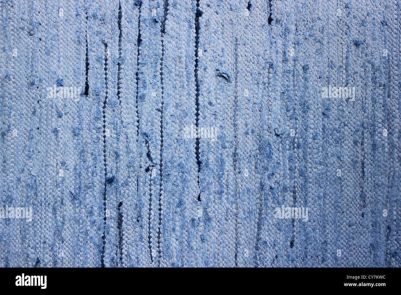 Texture of blue floor rug Stock Photo - Alamy