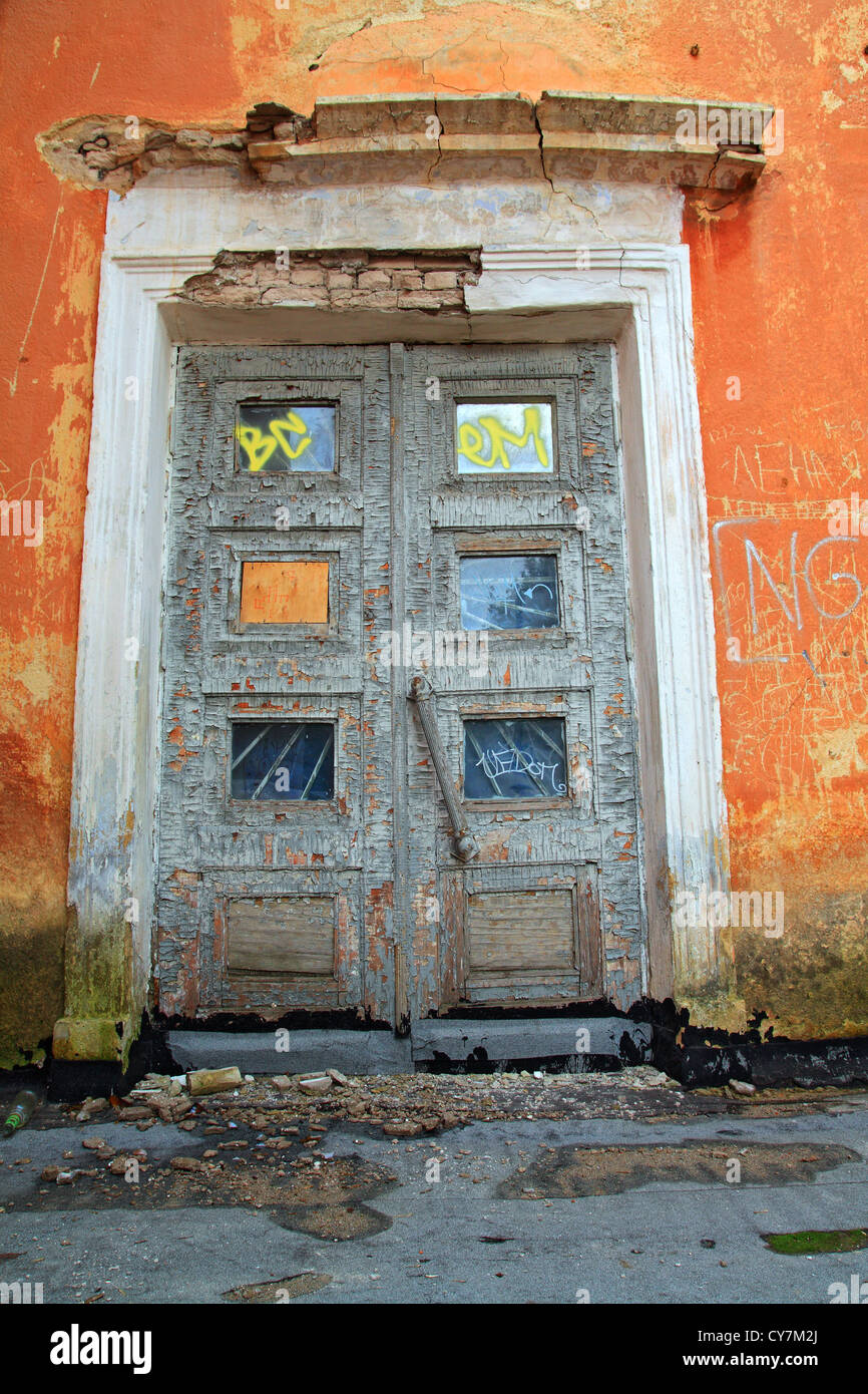terrible door in old-time house Stock Photo - Alamy