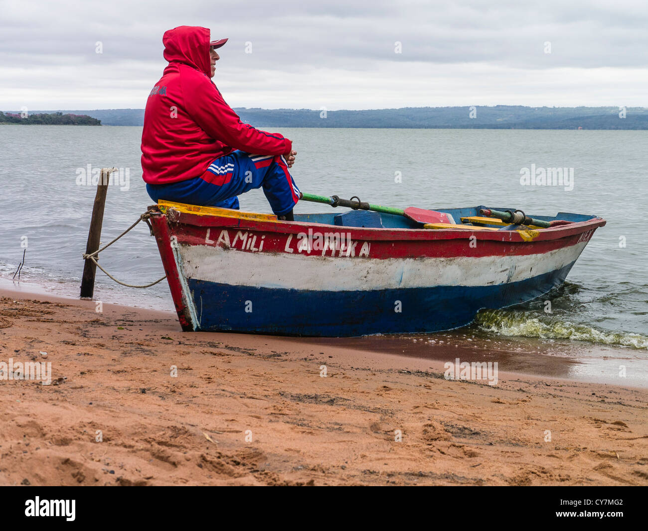 Red poncho hi-res stock photography and images - Alamy