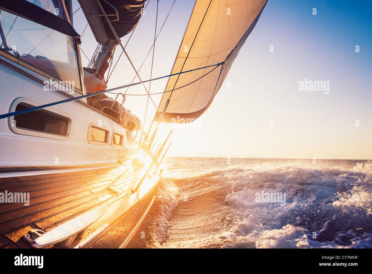 sailing into the sunset Stock Photo - Alamy