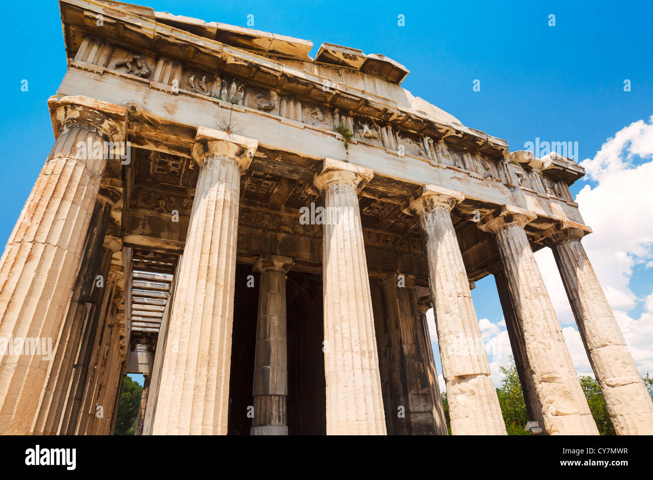 Ancient Temple Greek Ruins Acropolis Stock Photo - Alamy