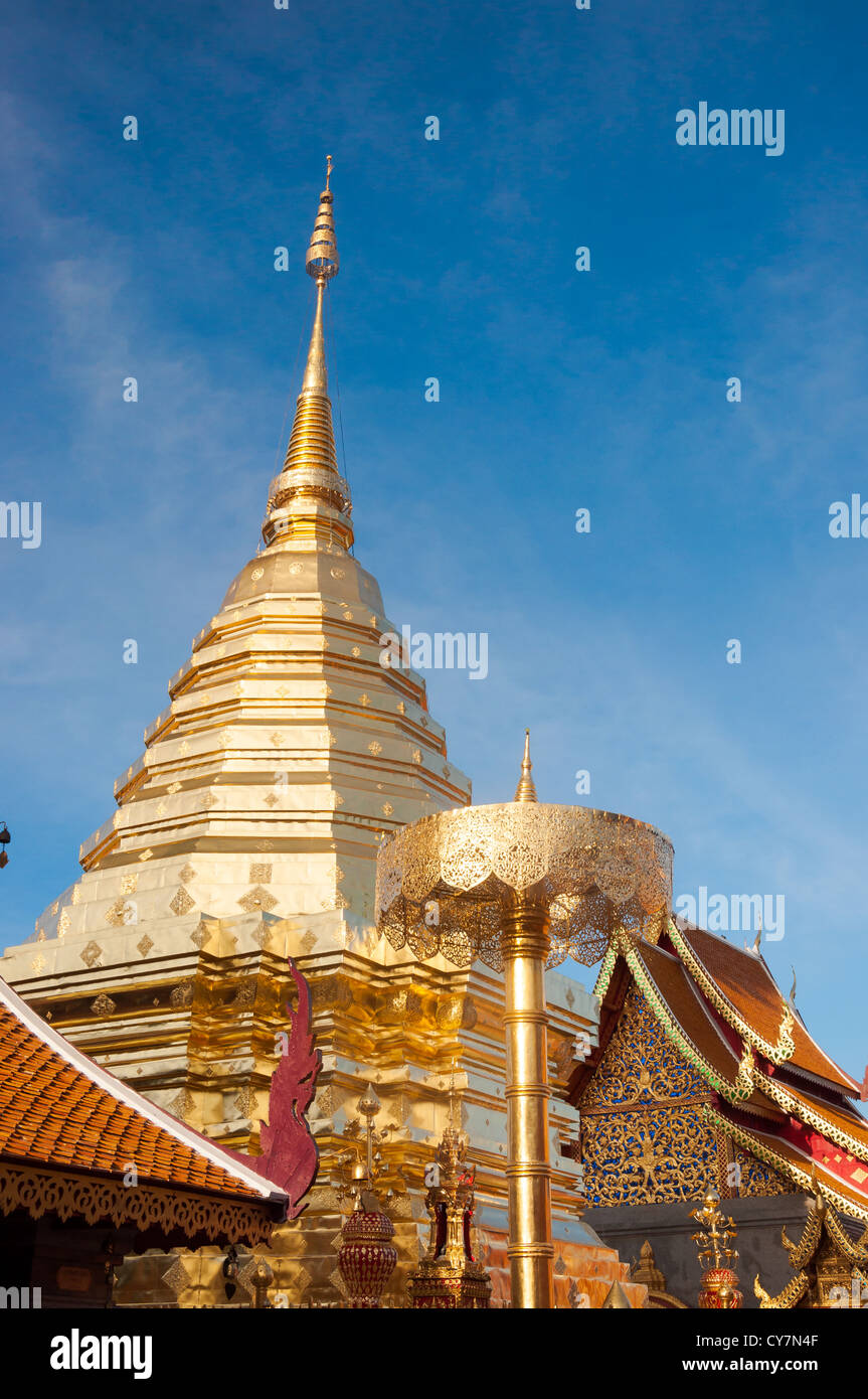 Golden Chedi in Northern of Thailand Stock Photo - Alamy