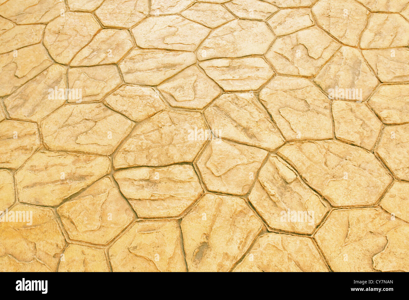 Yellow ground pattern in a park Stock Photo - Alamy