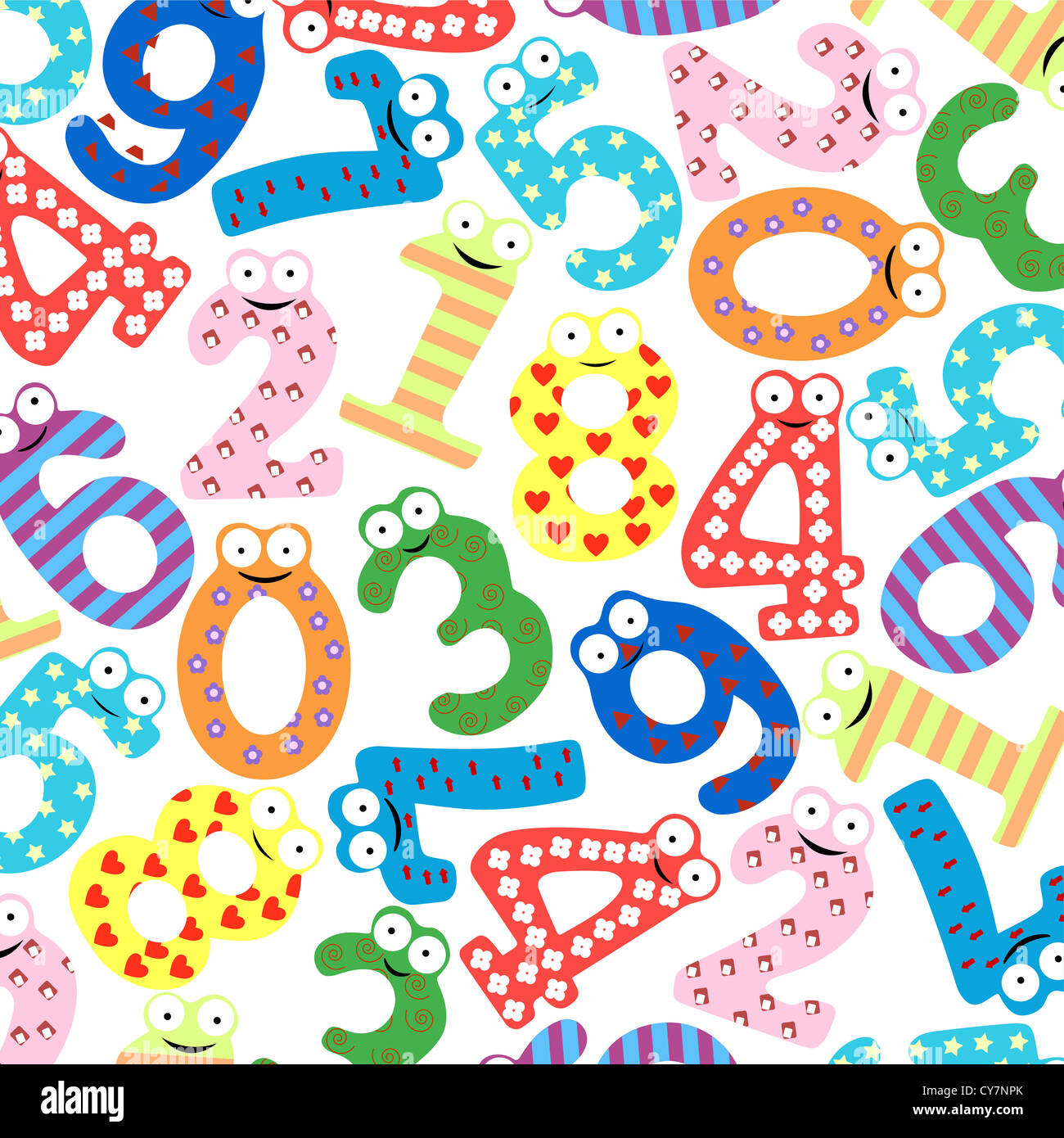 Funny number background Stock Photo - Alamy