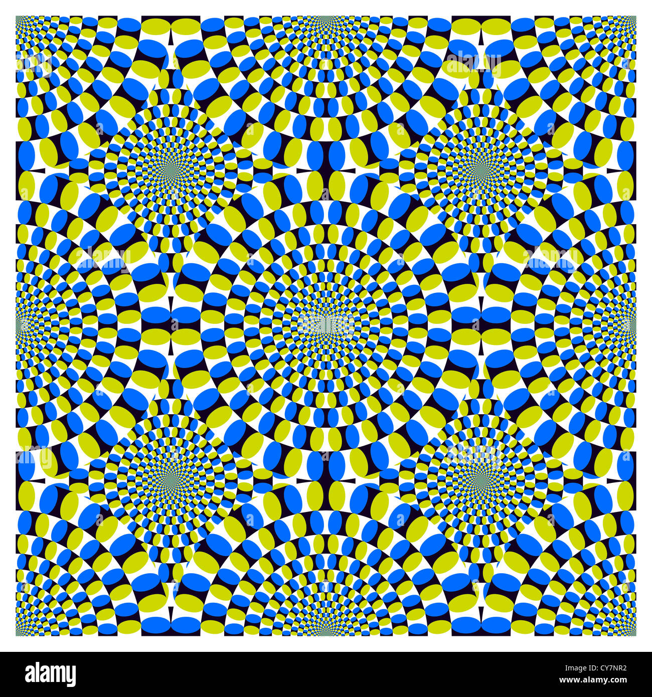 Optical illusion Spin Cycle background Stock Photo - Alamy