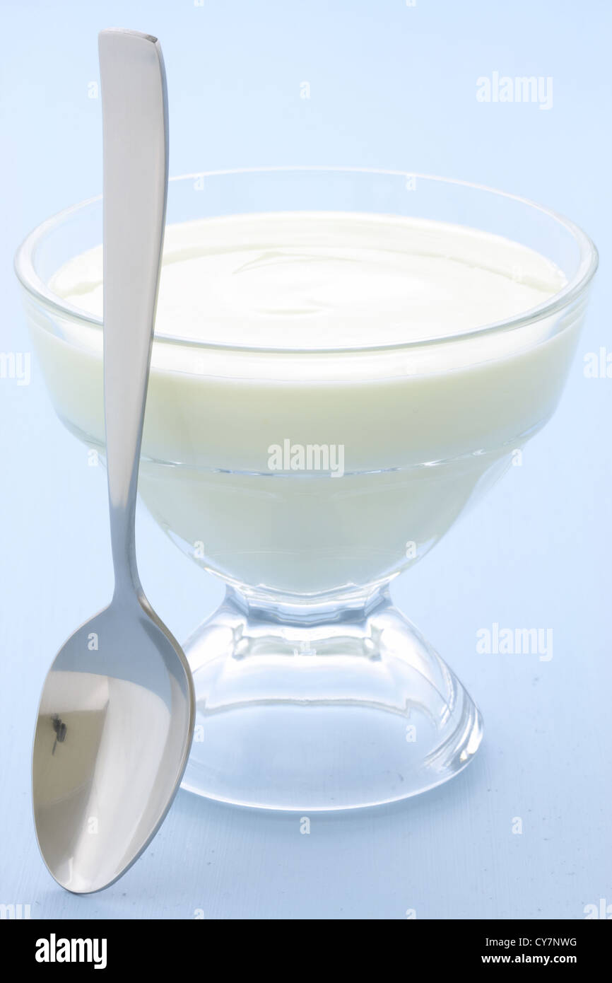 fresh and delicious creamy yogurt, healthy smooth snack, perfect at any ...