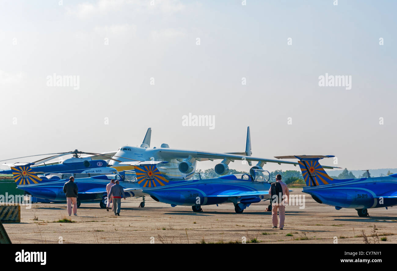 Jet aerobatic and training airplanes1960's - L-29 Stock Photo - Alamy