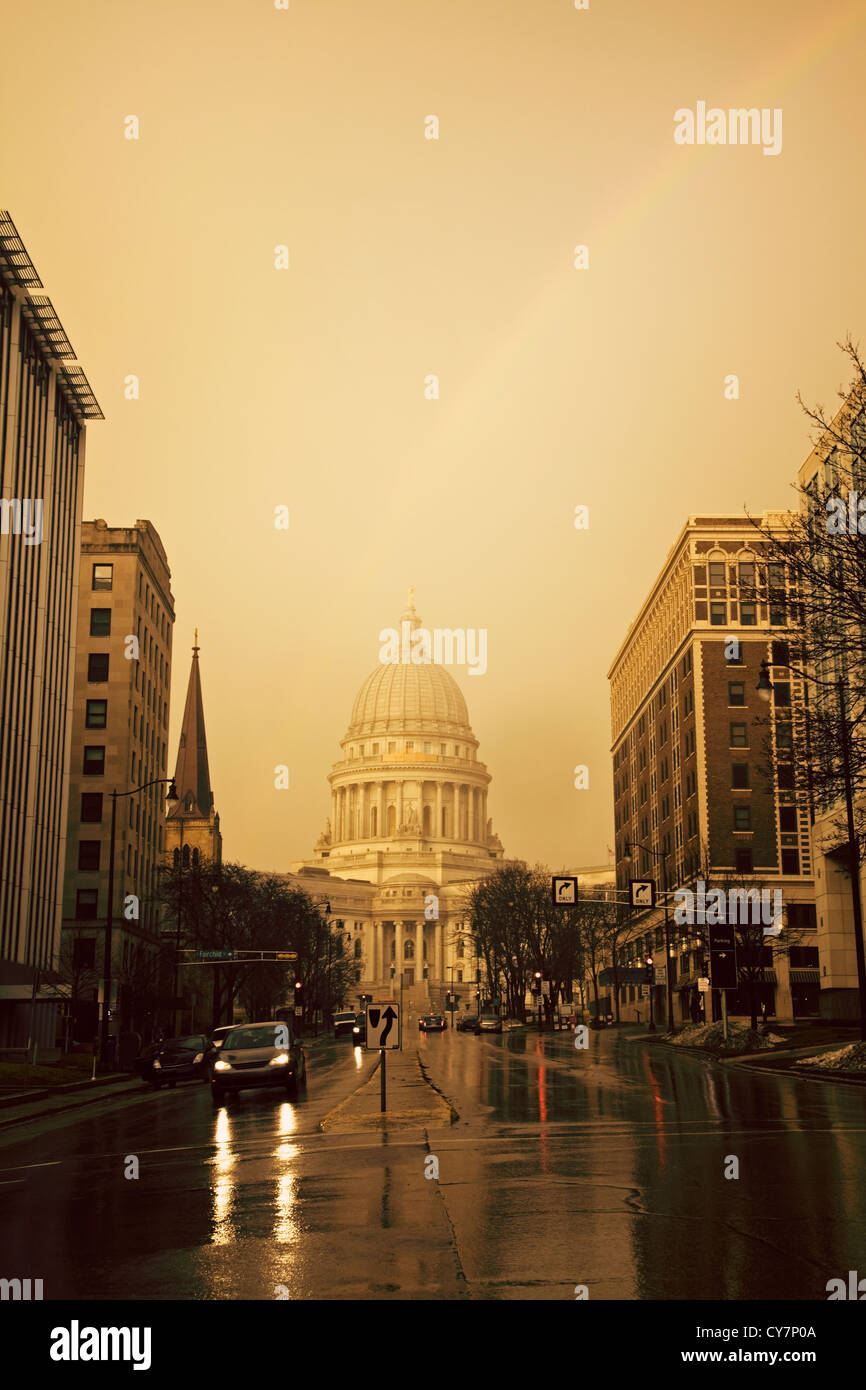 State Capitol Building in Madison Stock Photo - Alamy