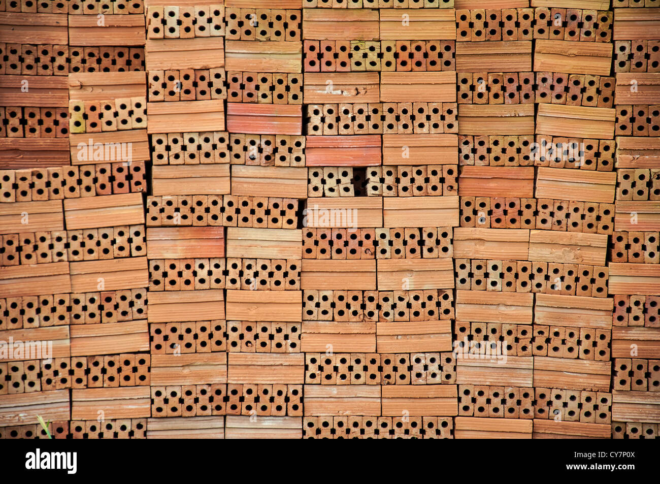 red cement block for construction Stock Photo - Alamy