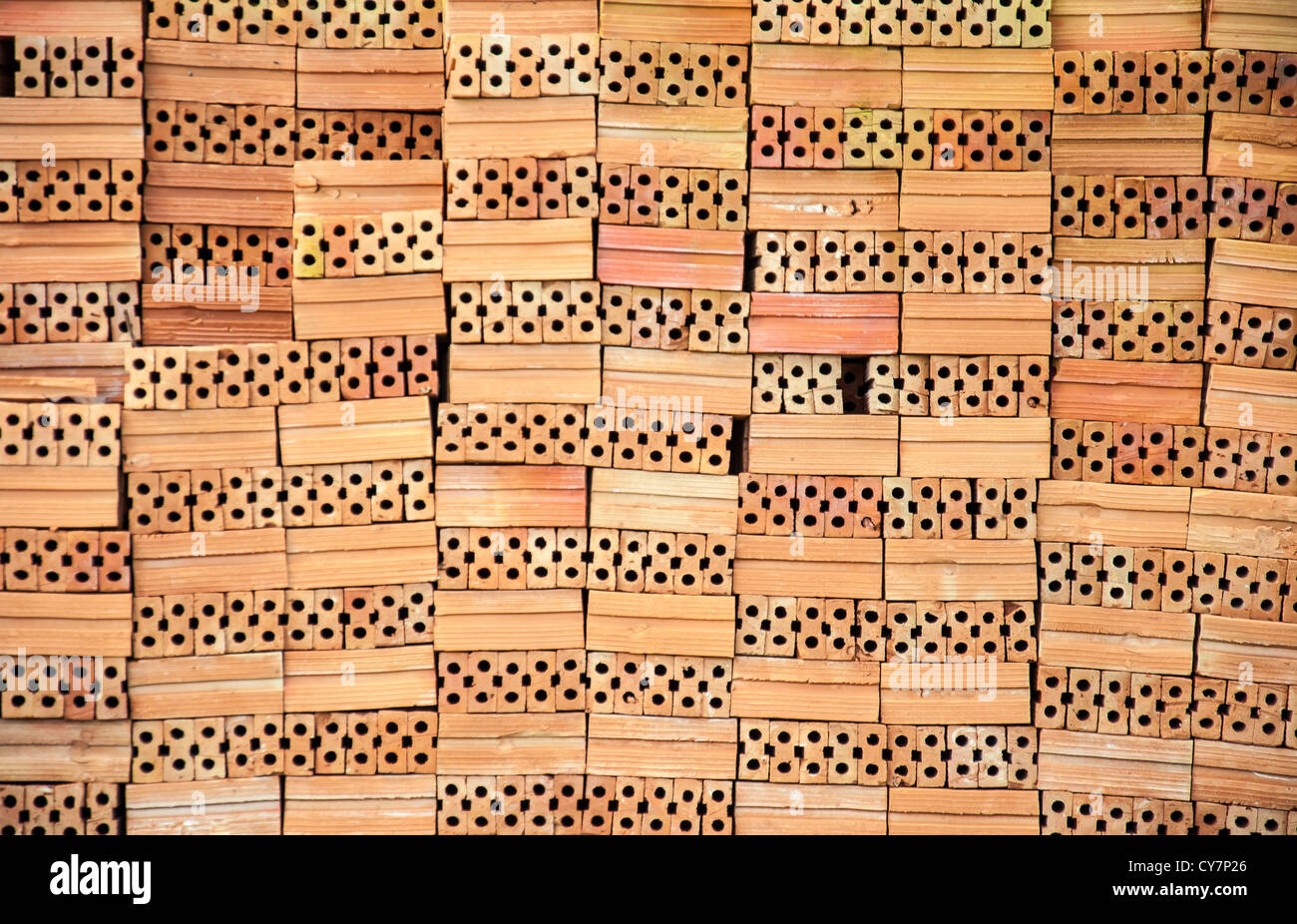 red cement block for construction Stock Photo - Alamy