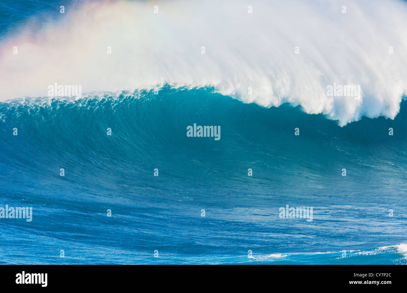 Giant Beauitful Blue Ocean Wave Stock Photo - Alamy