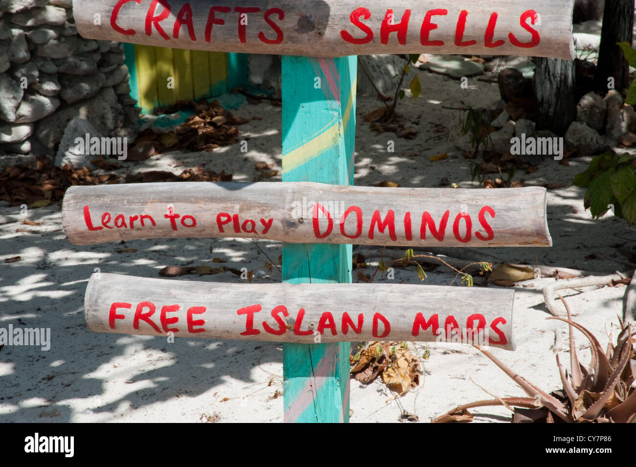 Signs on Little Cayman island Stock Photo - Alamy