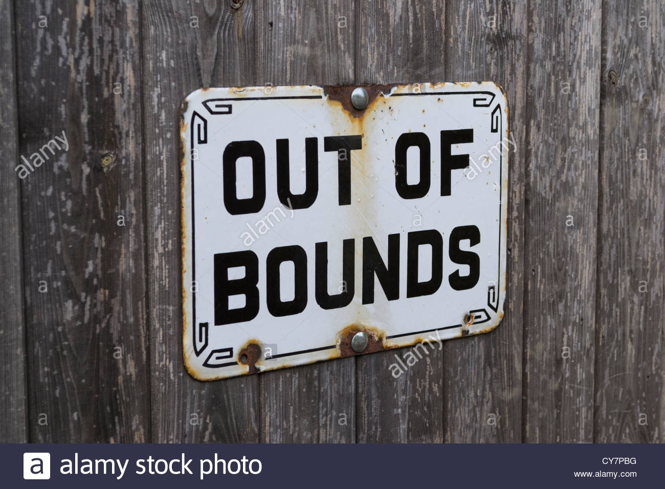 Out Of Bounds Sign High Resolution Stock Photography and Images - Alamy
