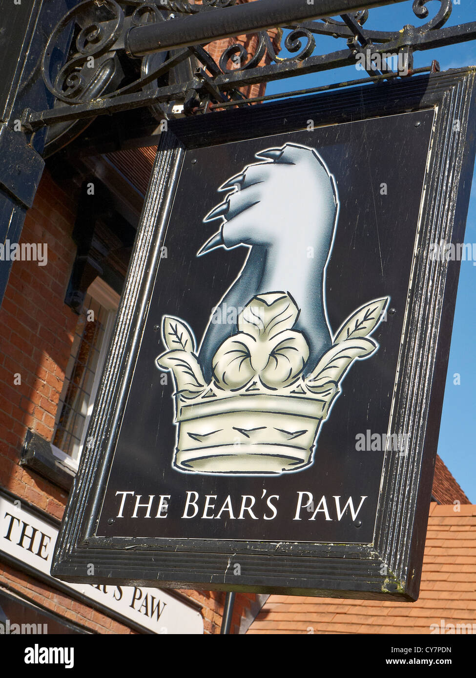 The Bear`s Paw pub sign in Warmingham Cheshire UK Stock Photo - Alamy