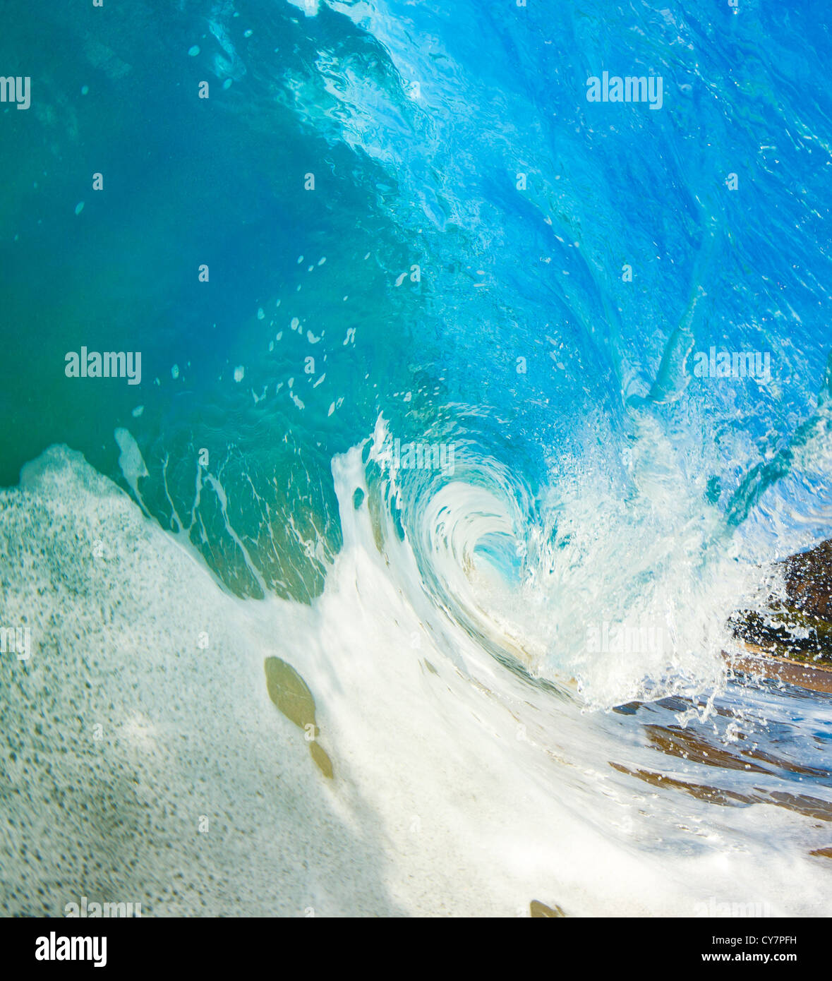 Blue Ocean Wave Stock Photo - Alamy