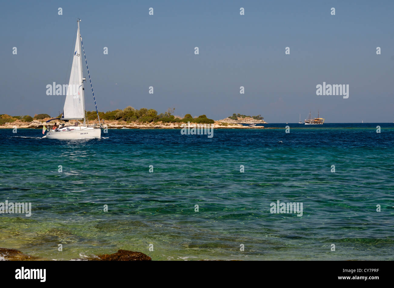 Red Island is one of the most beautiful of the Rovinji archipelago ...