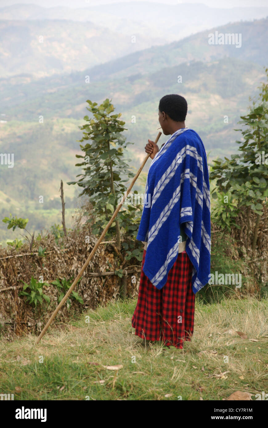 Rwanda, Virunga Mountains, Local man Stock Photo - Alamy