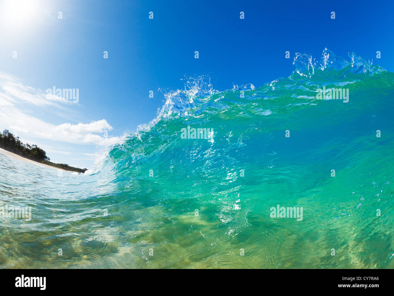 Blue barrel wave hi-res stock photography and images - Alamy