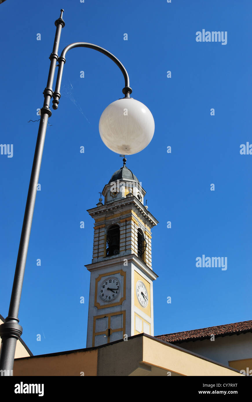 Yellow clock tower hi-res stock photography and images - Alamy