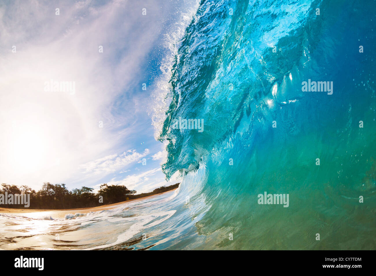 Beach barrel wave hi-res stock photography and images - Alamy