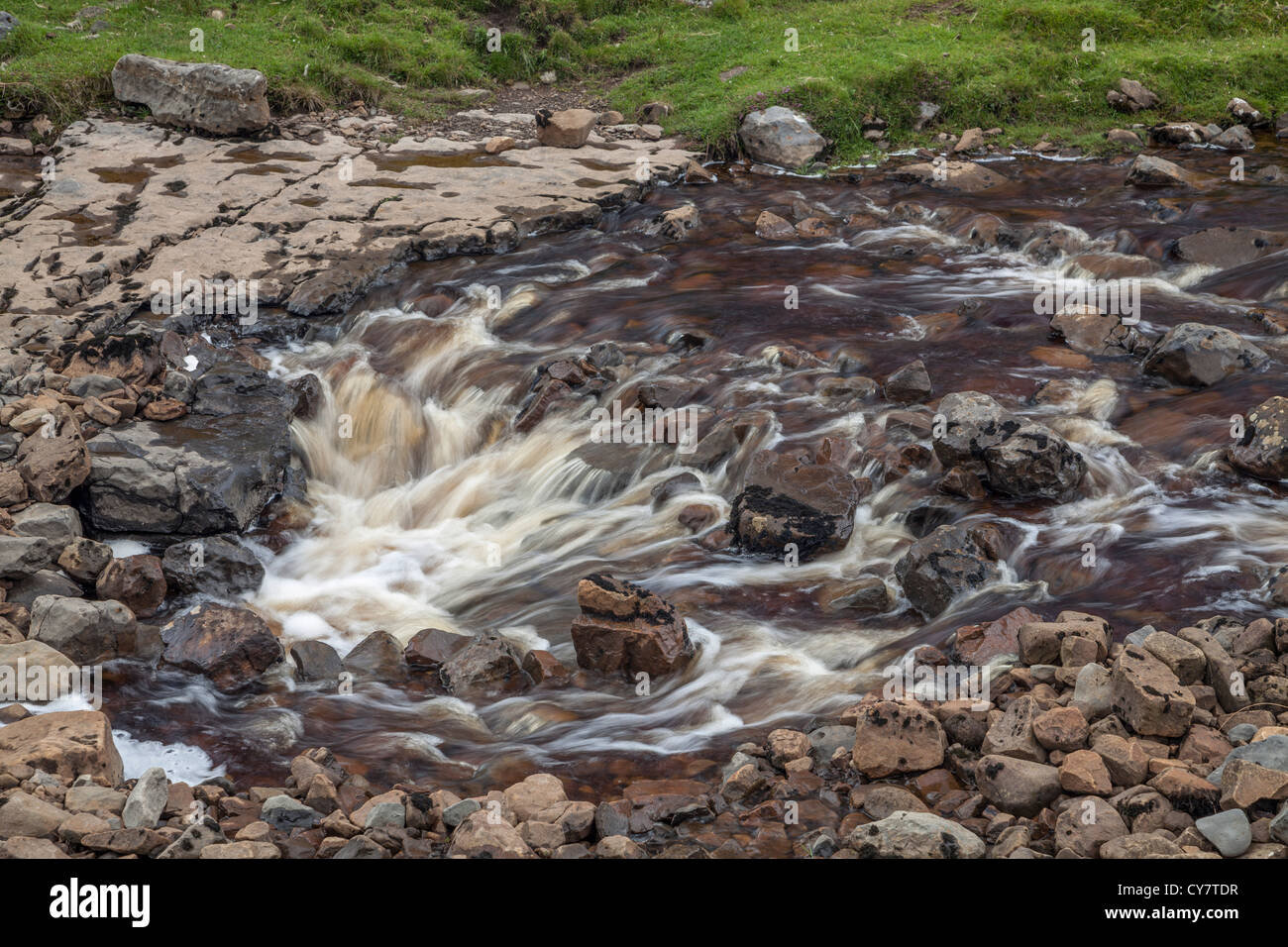 Sink hole in Hull Pot Beck near Horton in Ribblesdale in North ...