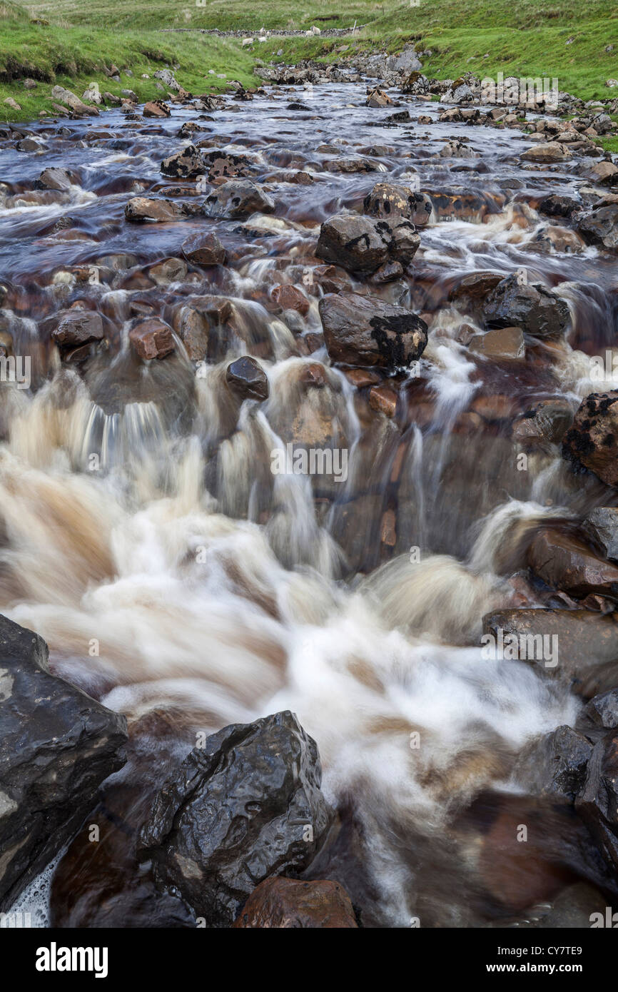 Sink hole in Hull Pot Beck near Horton in Ribblesdale in North ...