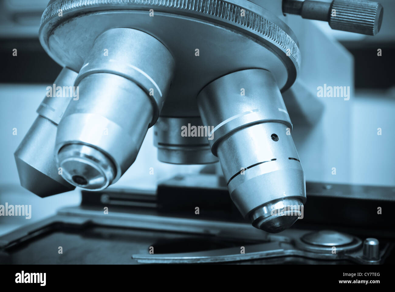 Researcher studying chemical element in hi-res stock photography and ...
