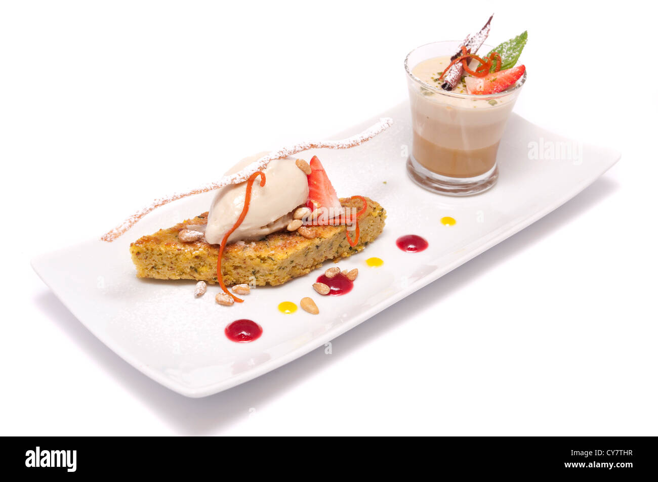 Elegant desserts Cut Out Stock Images & Pictures - Alamy