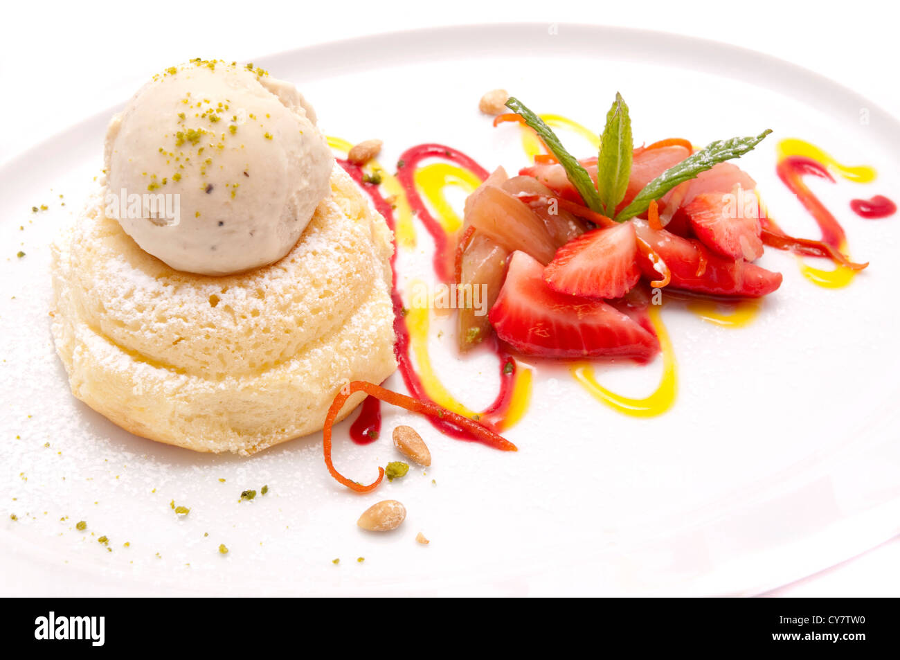Elegant desserts Cut Out Stock Images & Pictures - Alamy