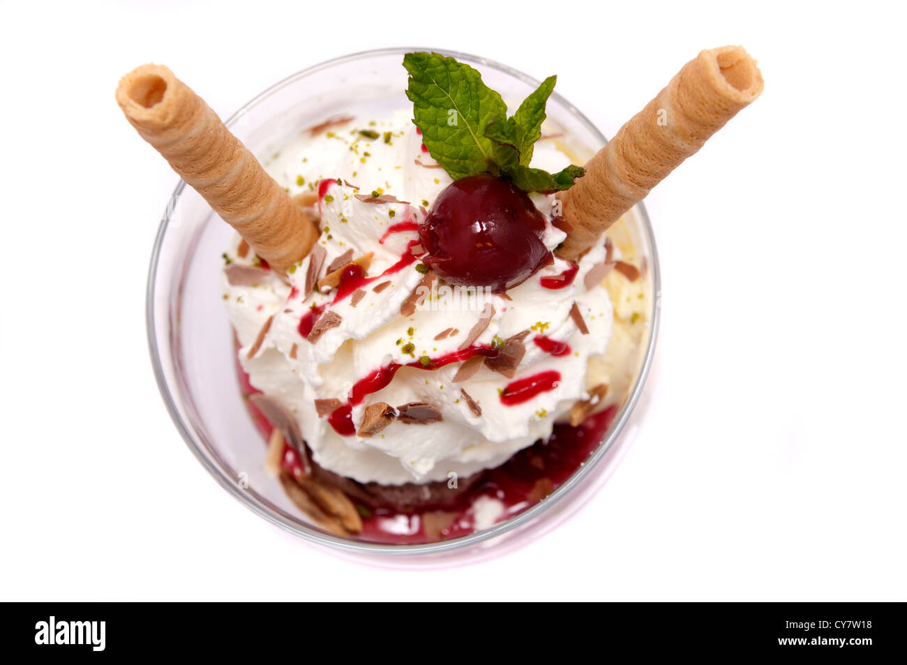 Ice cream mint in Cut Out Stock Images & Pictures - Alamy
