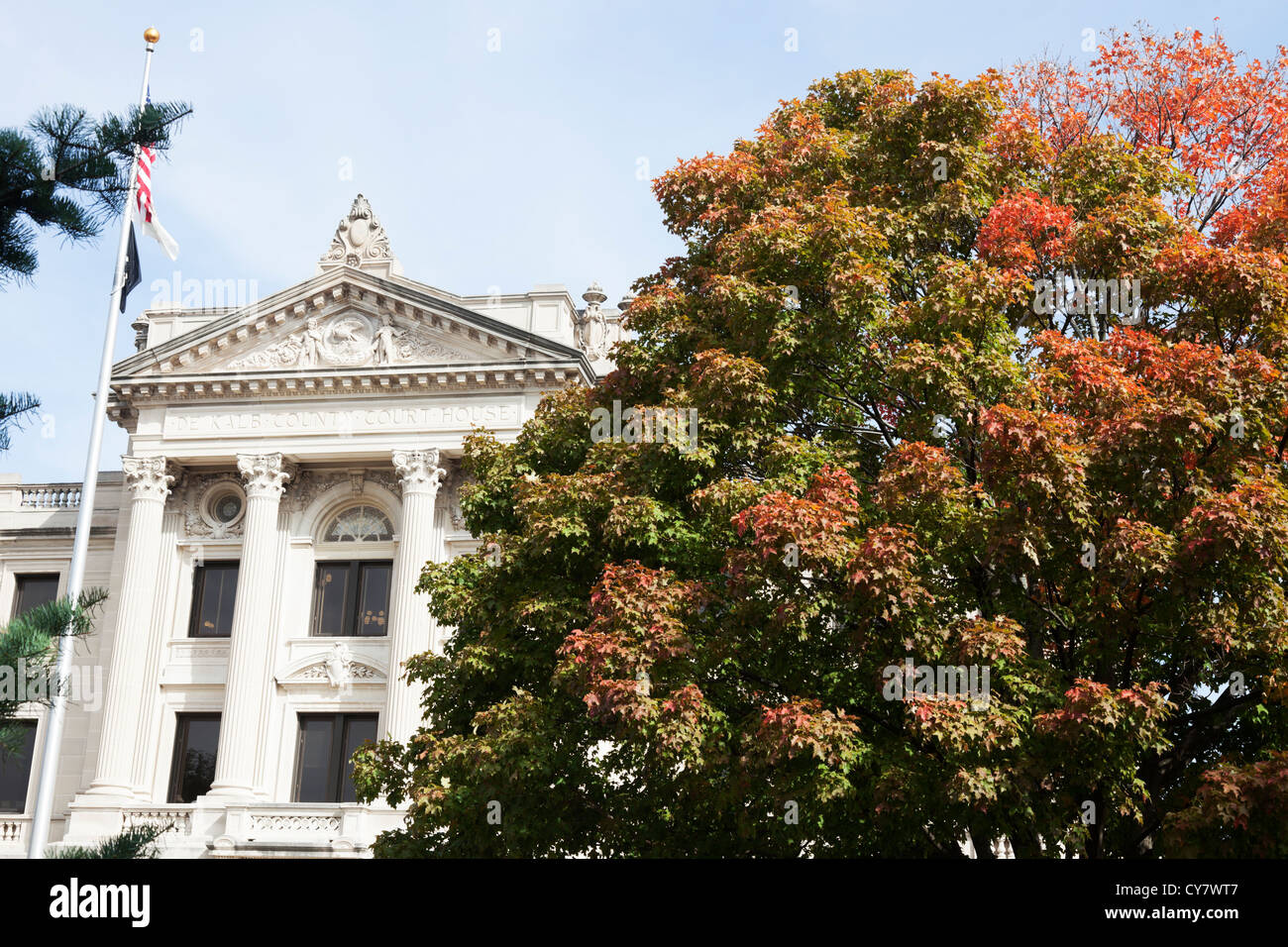 Old courthouse in the center of Sycamore County Stock Photo - Alamy