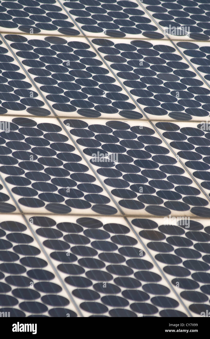 Closeup view of solar panels Stock Photo - Alamy